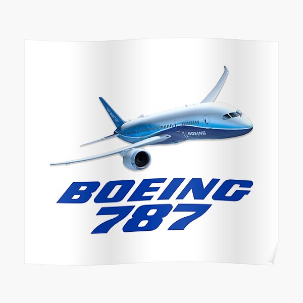 "Boeing 787" Poster for Sale by Joel-Designs | Redbubble