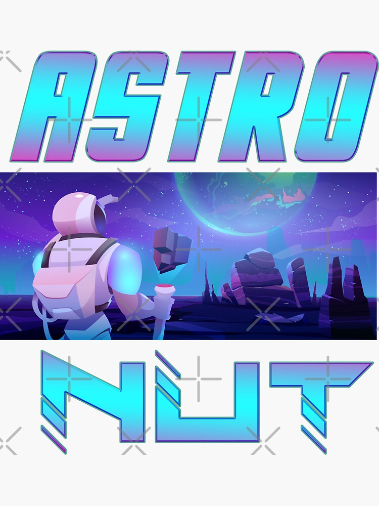 "Astro Nut" Sticker for Sale by Struder | Redbubble