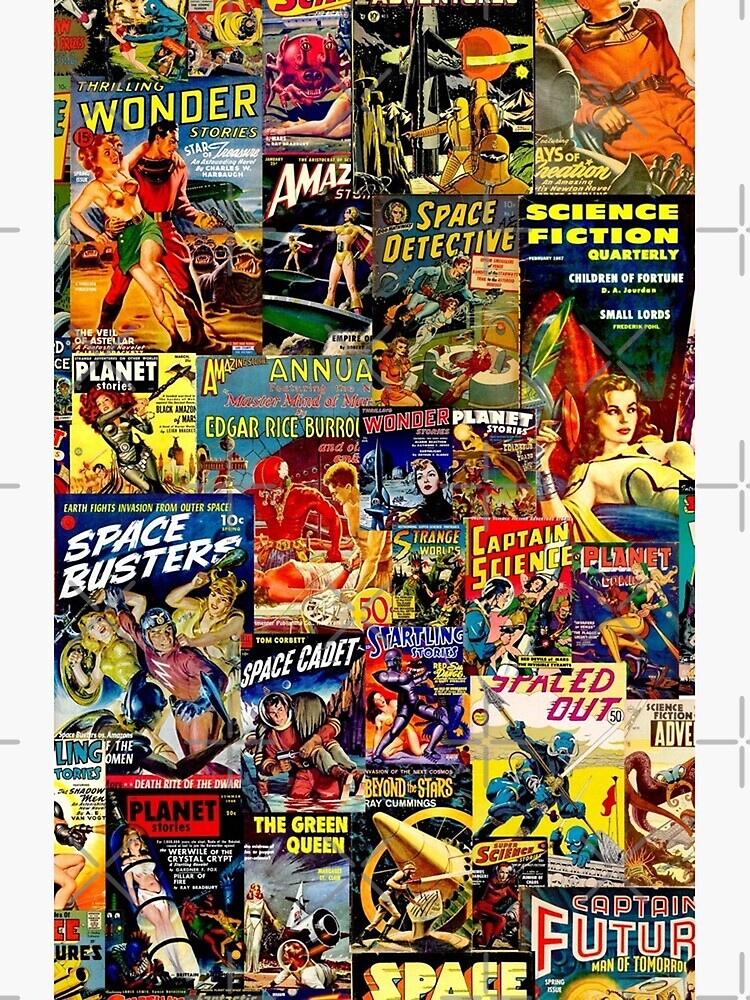 "Sci-Fi Comic Collage" Poster for Sale by kevinikola | Redbubble
