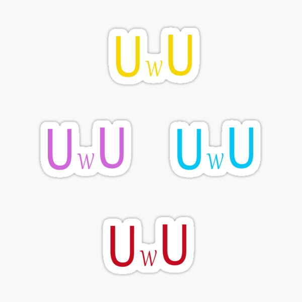 "uwu copypasta sticker pack" Sticker for Sale by youssefbubble | Redbubble