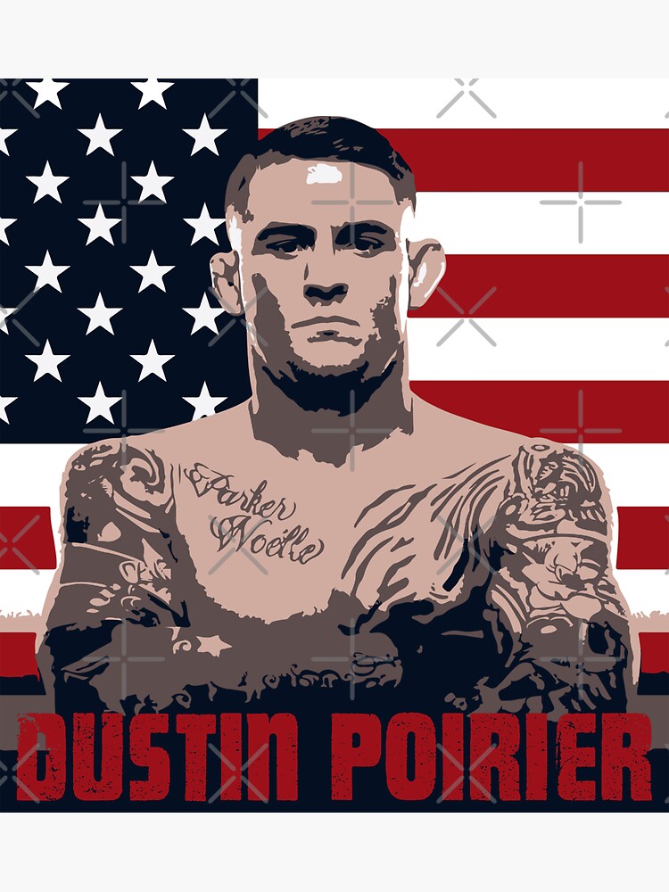 "dustin poirier designs , dustin poirier illustration and art " Sticker ...