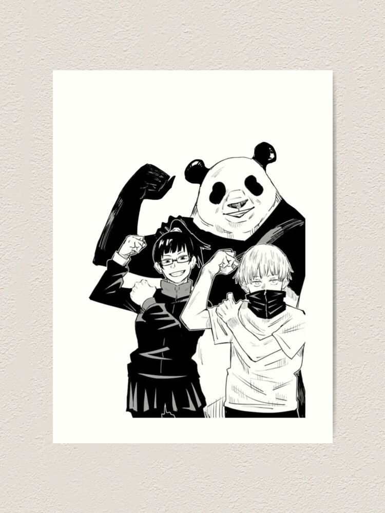 "Maki Inumaki and Panda Jujutsu Kaisen" Art Print by sukunafinger ...