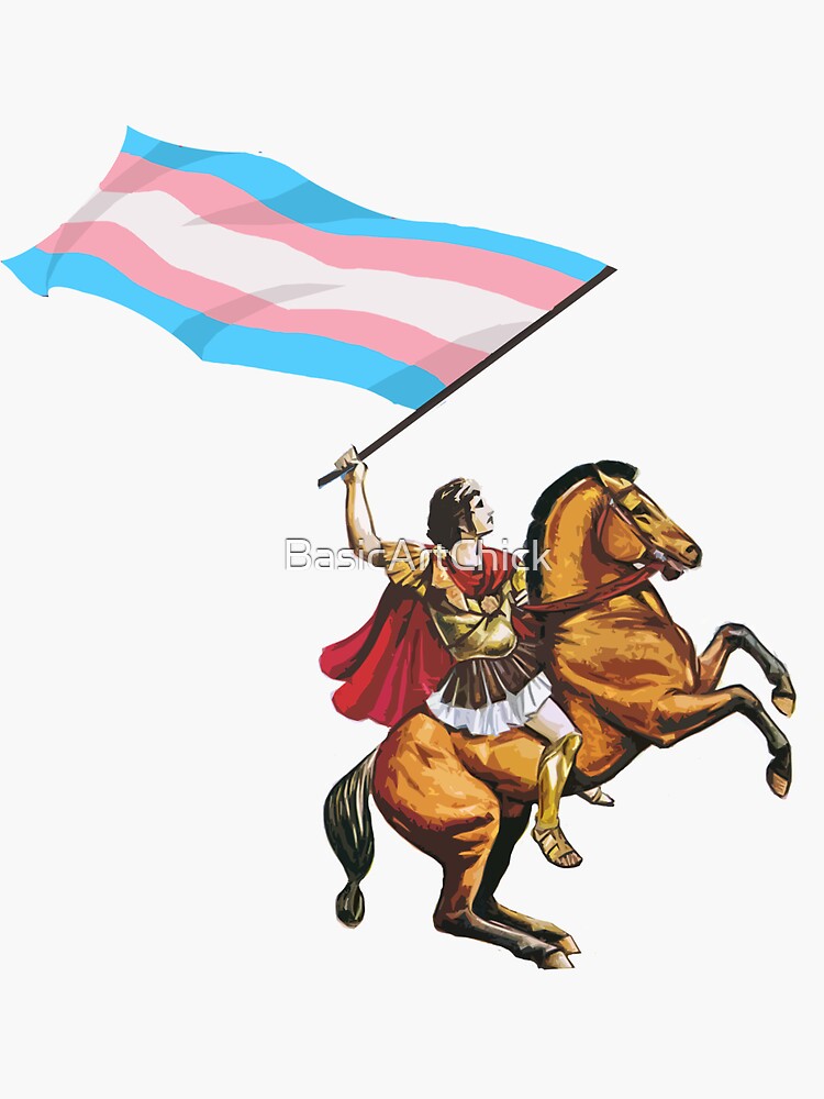 "Alexander the Trans" Sticker for Sale by BasicArtChick | Redbubble
