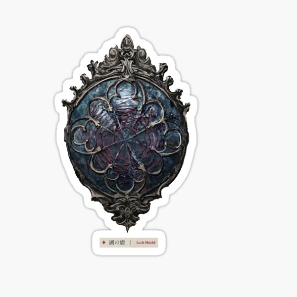 "Loch Shield Bloodborne" Sticker for Sale by Sefka | Redbubble
