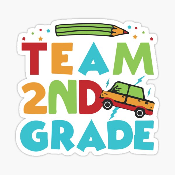 "Team Second Grade" Sticker for Sale by mouad naouiri | Redbubble