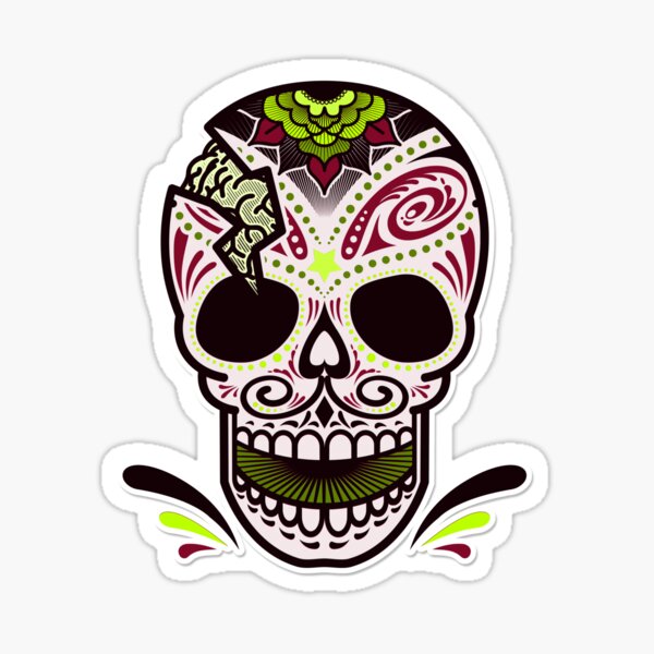 "PSY Skull Trippy element Patterns" Sticker for Sale by Teesite | Redbubble