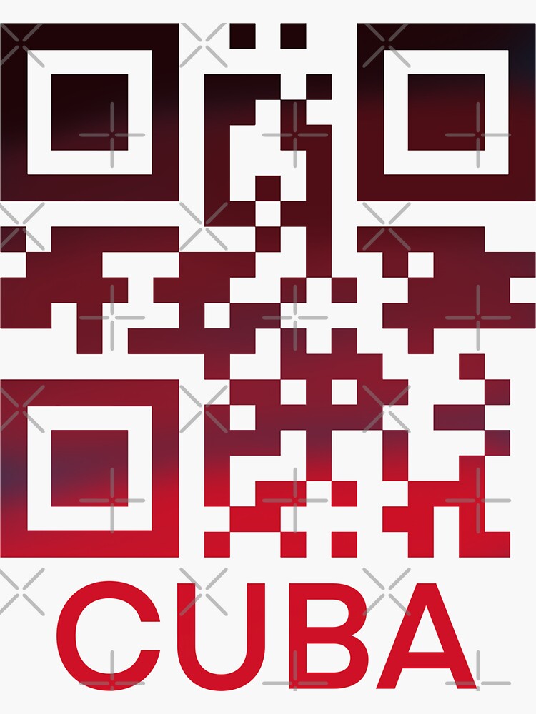 "Cuba QR" Sticker for Sale by eden1472 | Redbubble
