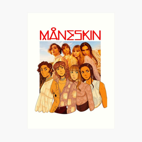 "Maneskin Draw Maneskin " Art Print for Sale by KgieHogze | Redbubble