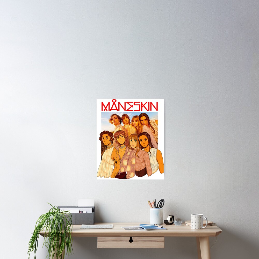 "Maneskin Draw Maneskin " Poster for Sale by KgieHogze | Redbubble