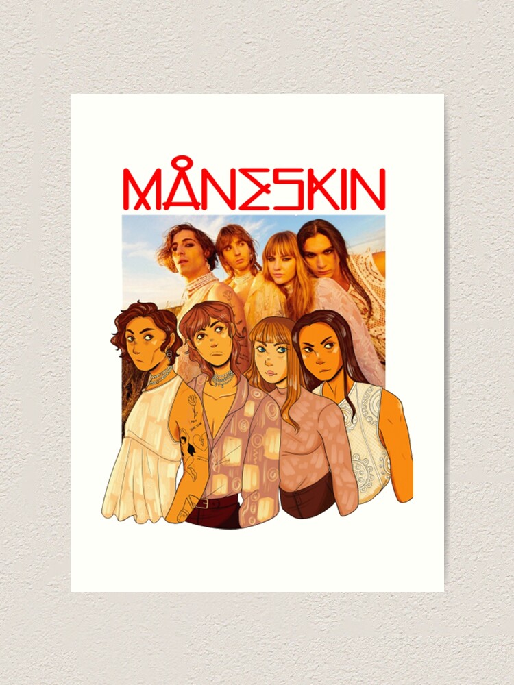 "Maneskin Draw Maneskin " Art Print for Sale by KgieHogze | Redbubble