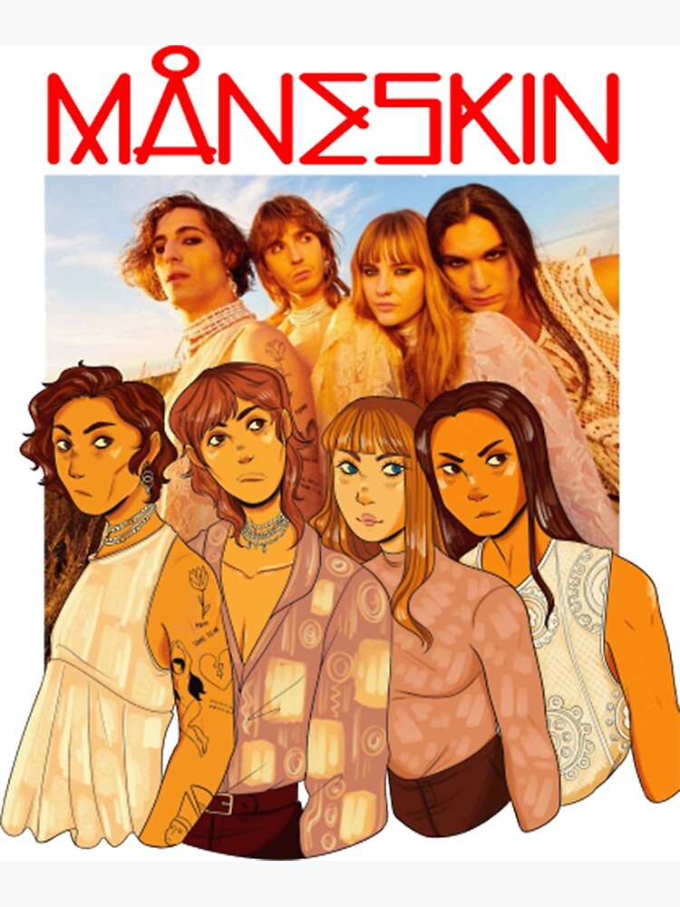 "Maneskin Draw Maneskin " Poster for Sale by KgieHogze | Redbubble