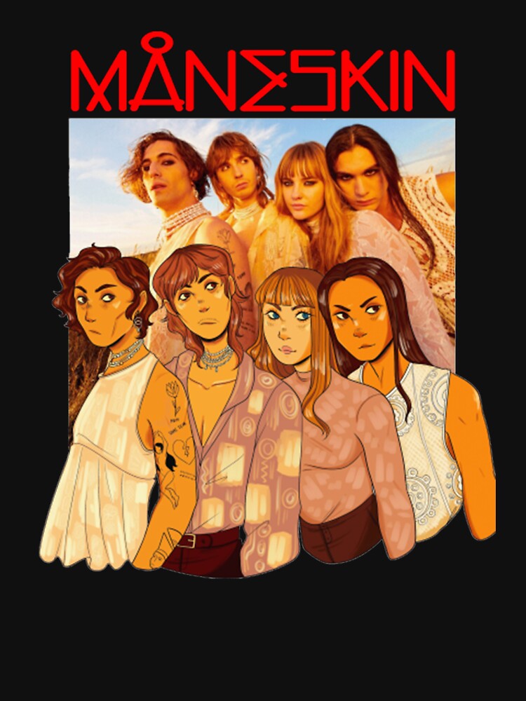 "Maneskin Draw Maneskin " T-shirt for Sale by KgieHogze | Redbubble ...