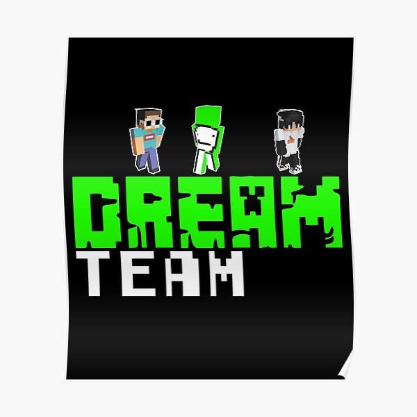 "Mcyt Gaming Valentines Day Gift, Minecraft Gamer, Dream Smp" Poster by ...