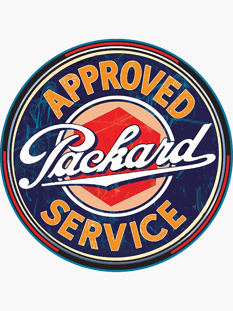 "Approved Packard Service " Sticker for Sale by ahgurske | Redbubble