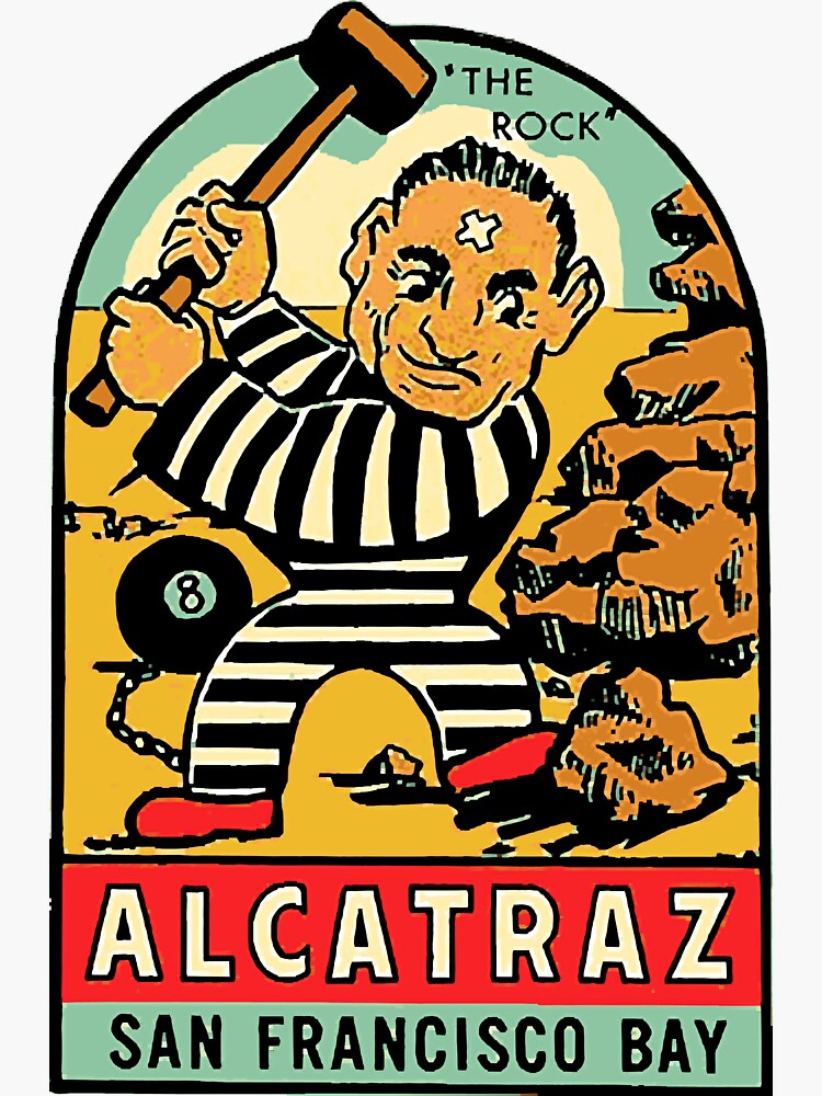 "Alcatraz " Sticker for Sale by ahgurske | Redbubble