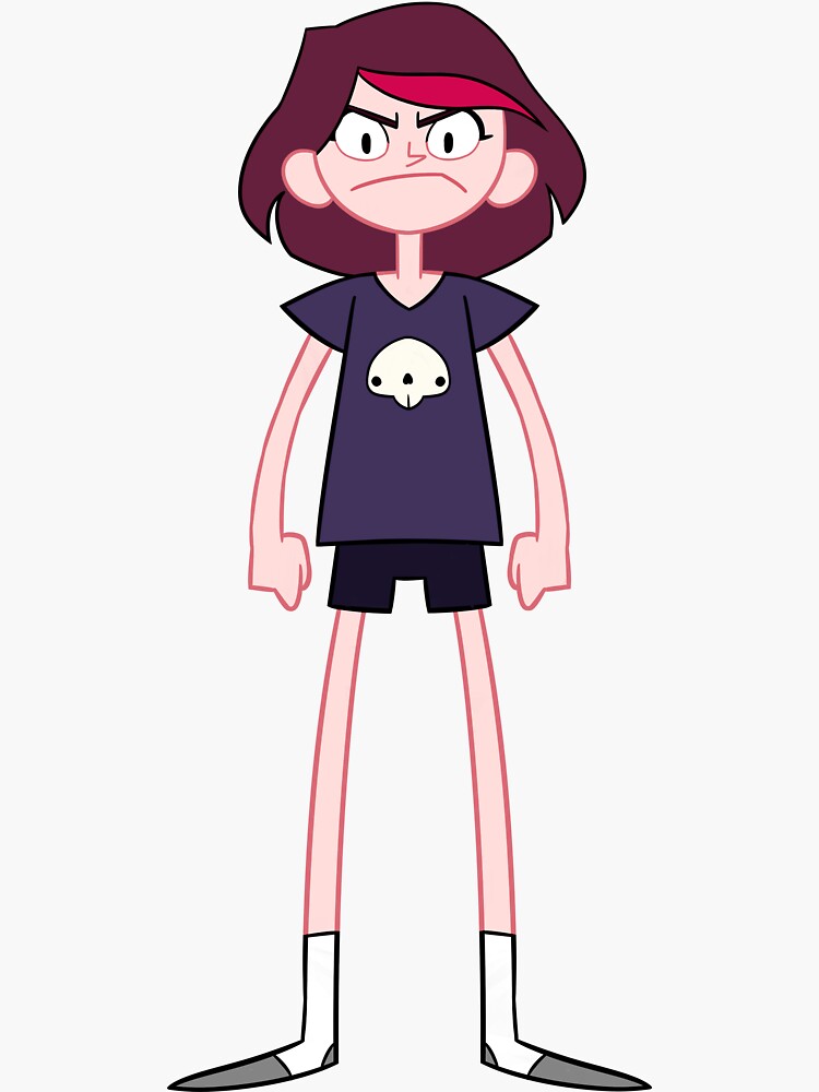 "Indignant Cartoon Girl" Sticker for Sale by Art-of-MCC | Redbubble