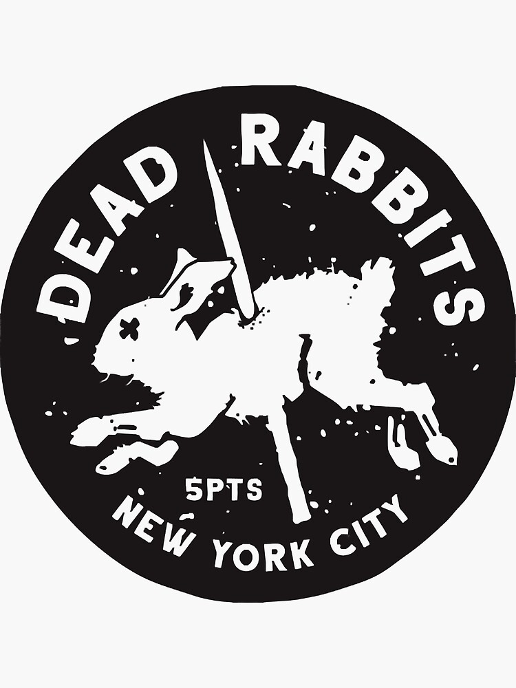 "Dead Rabbits " Sticker for Sale by ahgurske | Redbubble