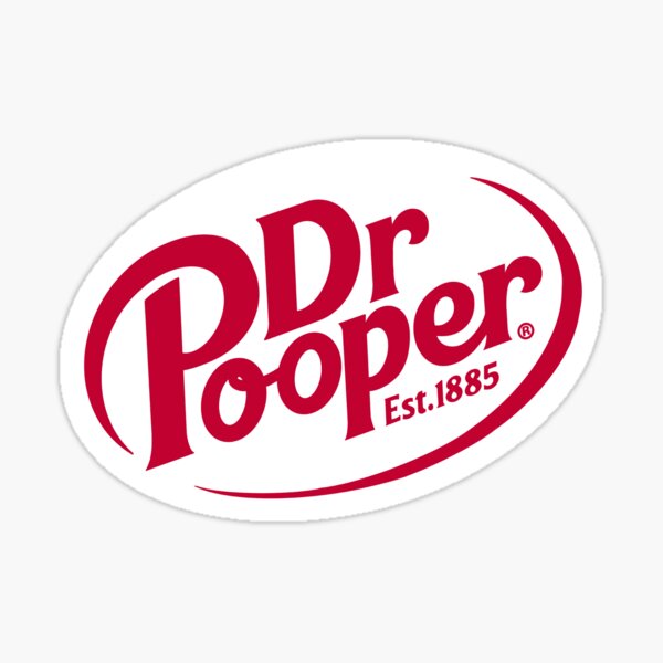 "Dr. Pooper" Sticker for Sale by StanafordSketch | Redbubble