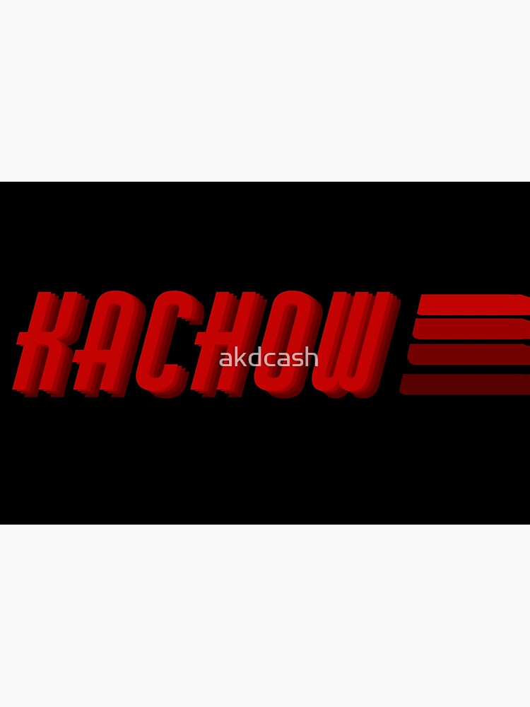 "KACHOW" Sticker for Sale by akdcash | Redbubble