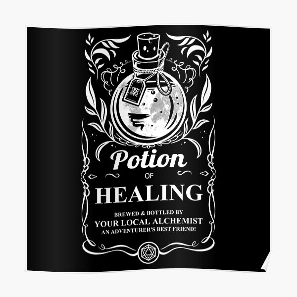 "Potion of Healing" Poster by Milmino | Redbubble