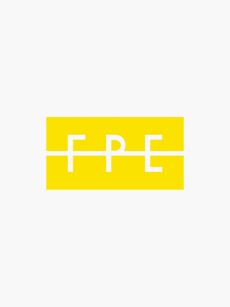 "FPE Logo Trench Era" Sticker for Sale by MatisseGB | Redbubble