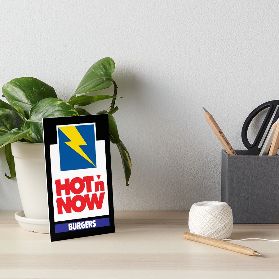"Hot N Now Burgers - Defunct Fast Food Chain " Art Board Print by ...