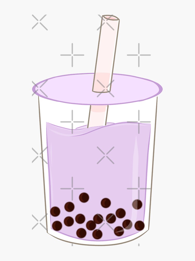 "Taro Boba" Sticker for Sale by dancerstickers | Redbubble