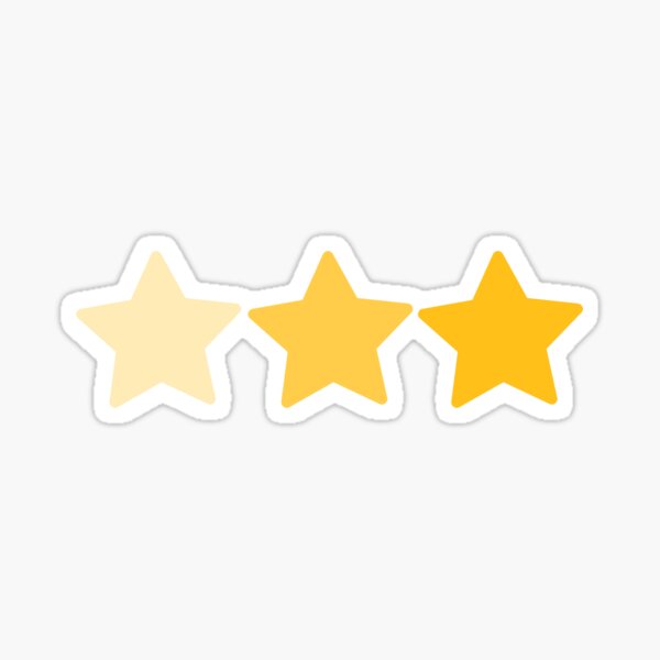 "Cute gradient yellow stars" Sticker for Sale by miao-kim | Redbubble