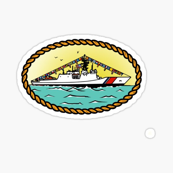 "Coast Guard - Full Dress National Security Cutter NSC" Sticker for ...