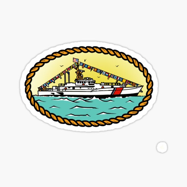 "Coast Guard - Full Dress Fast Response Cutter" Sticker for Sale by ...
