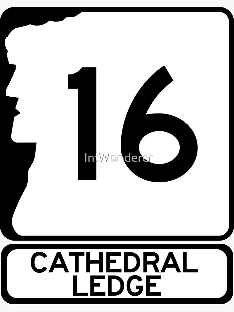 "NH-16 CATHEDRAL LEDGE" Sticker for Sale by NewNomads | Redbubble