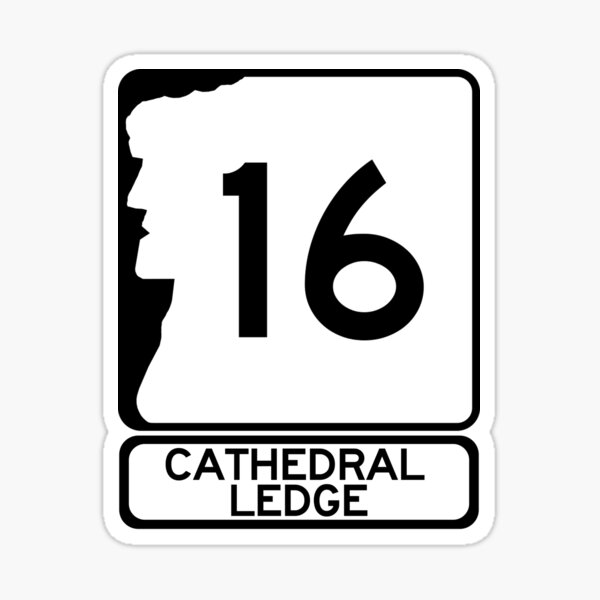 "NH-16 CATHEDRAL LEDGE" Sticker for Sale by NewNomads | Redbubble