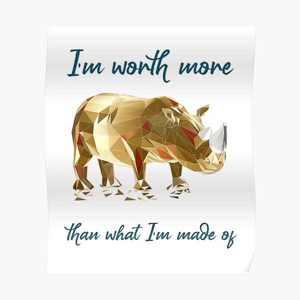 "Rhino Anti-Poaching" Poster for Sale by Rose-Tinted-DSG | Redbubble