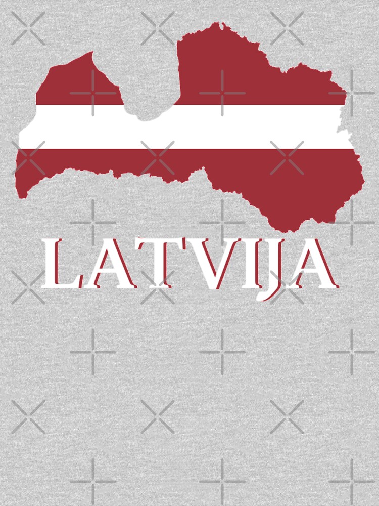"Latvija Flag Country Outline" T-shirt by JG0024 | Redbubble