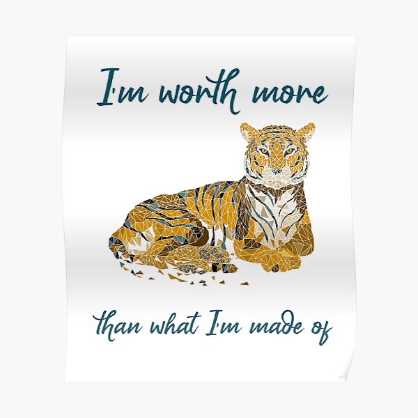 "Tiger Anti-Poaching" Poster by Rose-Tinted-DSG | Redbubble