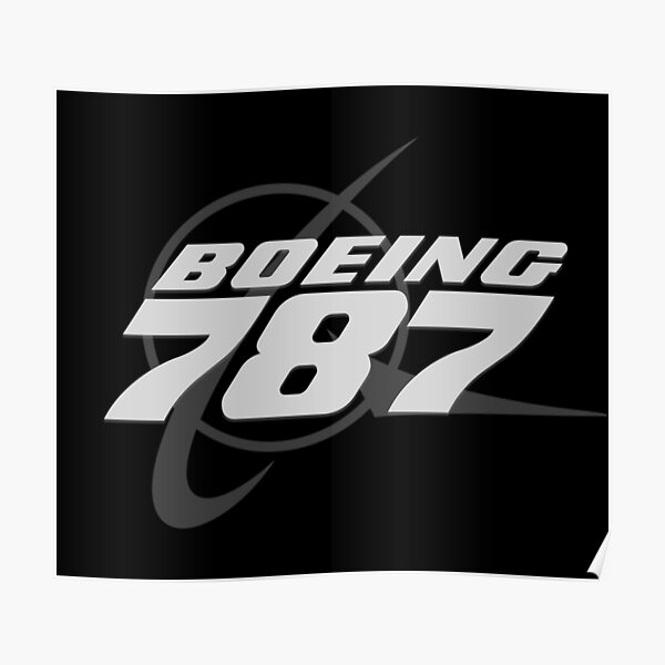 "Boeing 787" Poster by Joel-Designs | Redbubble