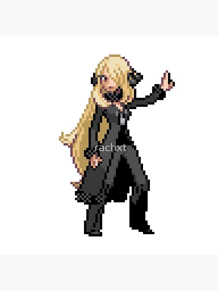 "Cynthia Battle Sprite" Poster for Sale by rachxt | Redbubble