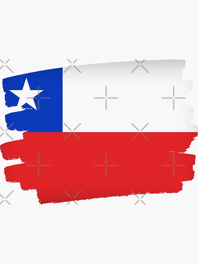 "Chile flag" Sticker by Cata-mcd | Redbubble