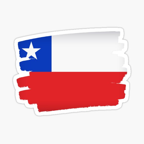 "Chile flag" Sticker by Cata-mcd | Redbubble