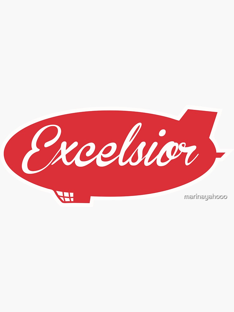 "Excelsior" Sticker for Sale by marinayahooo | Redbubble