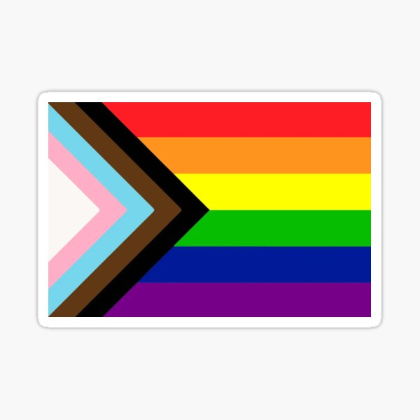 "Modern Pride Flag" Sticker by BodhiVintage | Redbubble