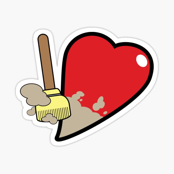 "Clean Up Your Heart" Sticker for Sale by Manara | Redbubble