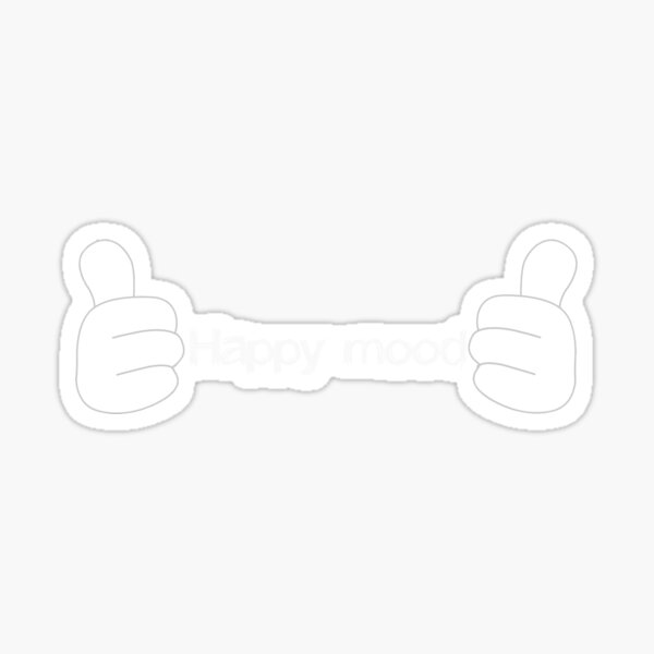 "Happy mood" Sticker by PabasaraArt | Redbubble