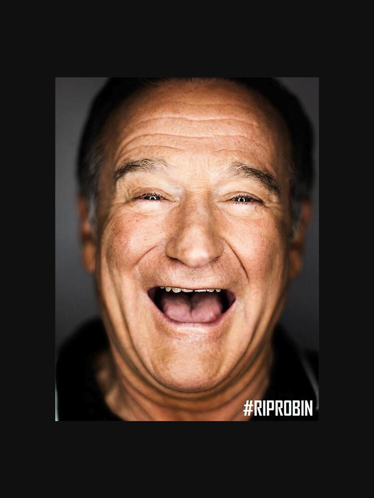 "RIP ROBIN WILLIAMS" T-shirt for Sale by jensina | Redbubble | robin ...