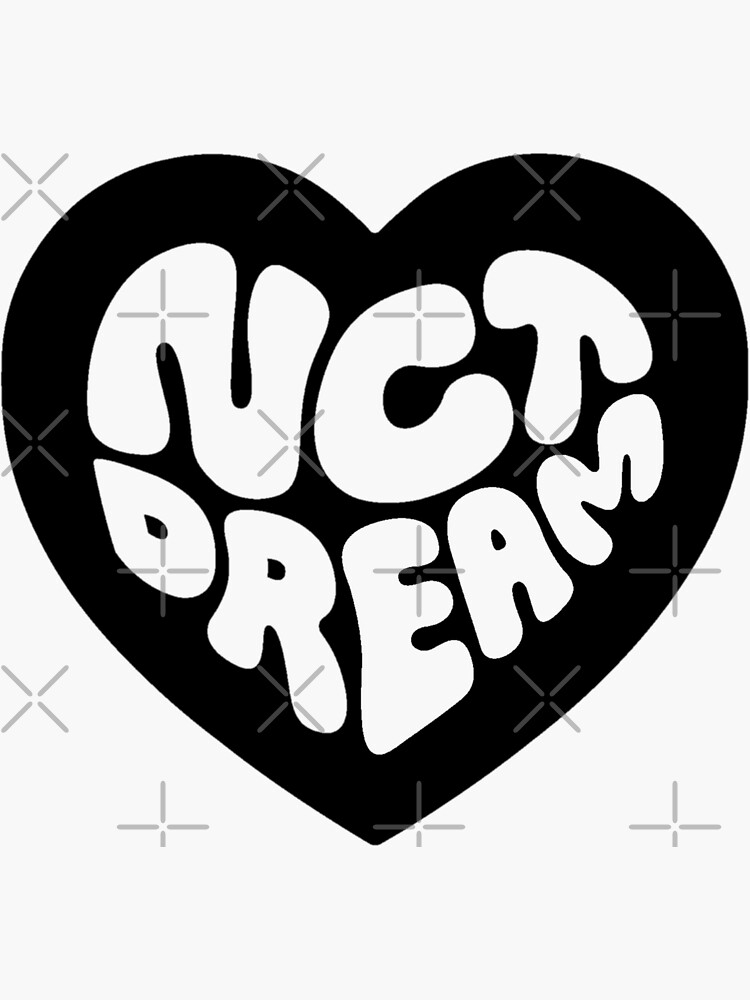 "nct dream hello future black and white" Sticker for Sale by ...