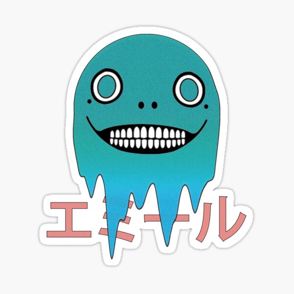 "Emil Head Nier (Blue)" Sticker for Sale by chortlzdesigns | Redbubble