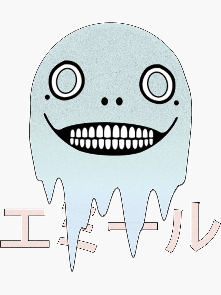 "Emil Head Nier (ice)" Sticker for Sale by chortlzdesigns | Redbubble