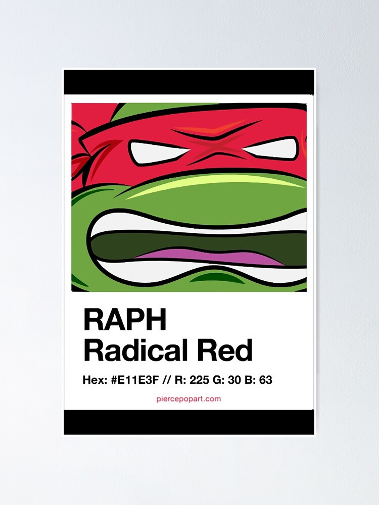 "Raphael Red - TMNT " Poster by WinesickleS | Redbubble