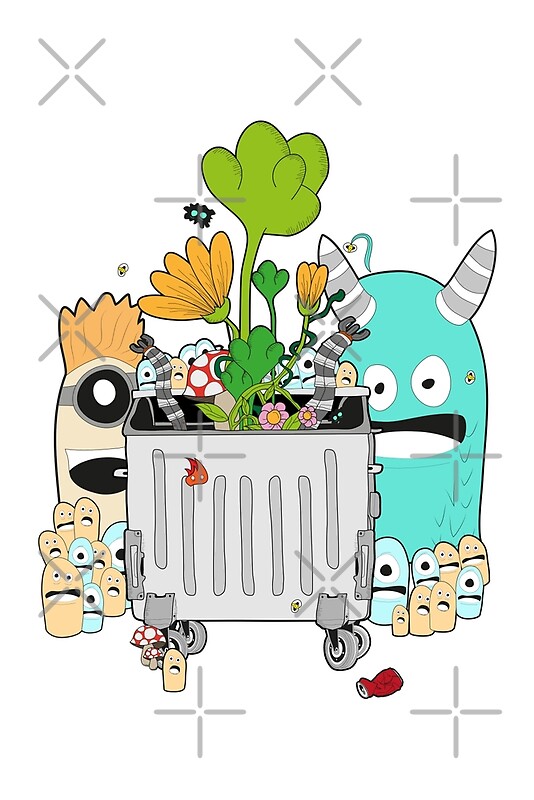 "Recycling Monsters" by noeldelmar | Redbubble