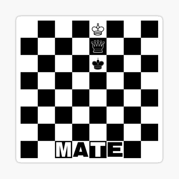 "Checkmate, Checkmate, Checkmate" Sticker for Sale by Nordwind | Redbubble